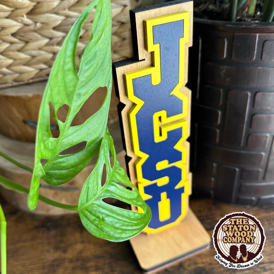 JCSU Standing Plaque | The Staton Wood Company